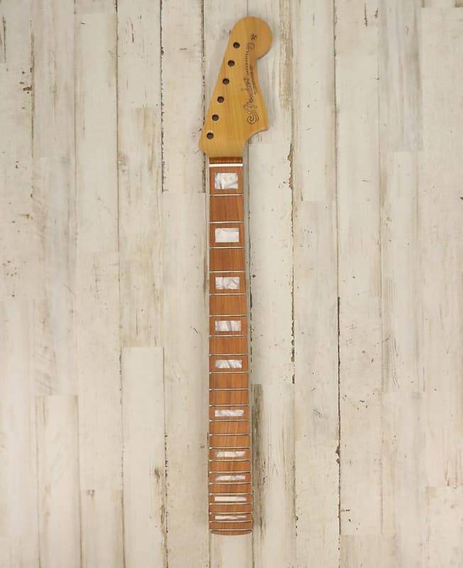 NEW Fender Roasted Maple Jazzmaster Neck - Block Inlays (308) | Reverb