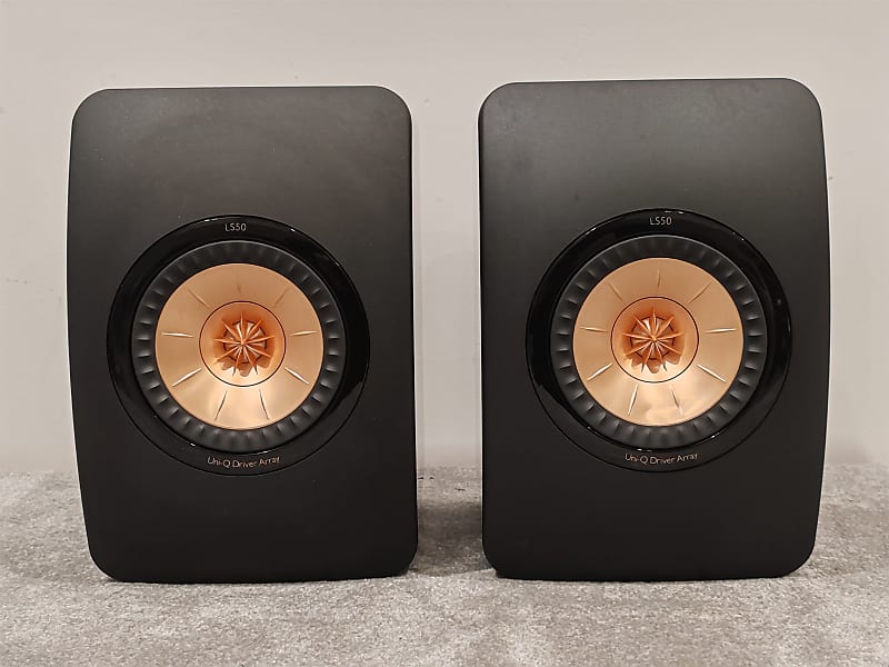 Pair of KEF LS50 Speakers - Uni-Q Driver Array - Open Box New | Reverb