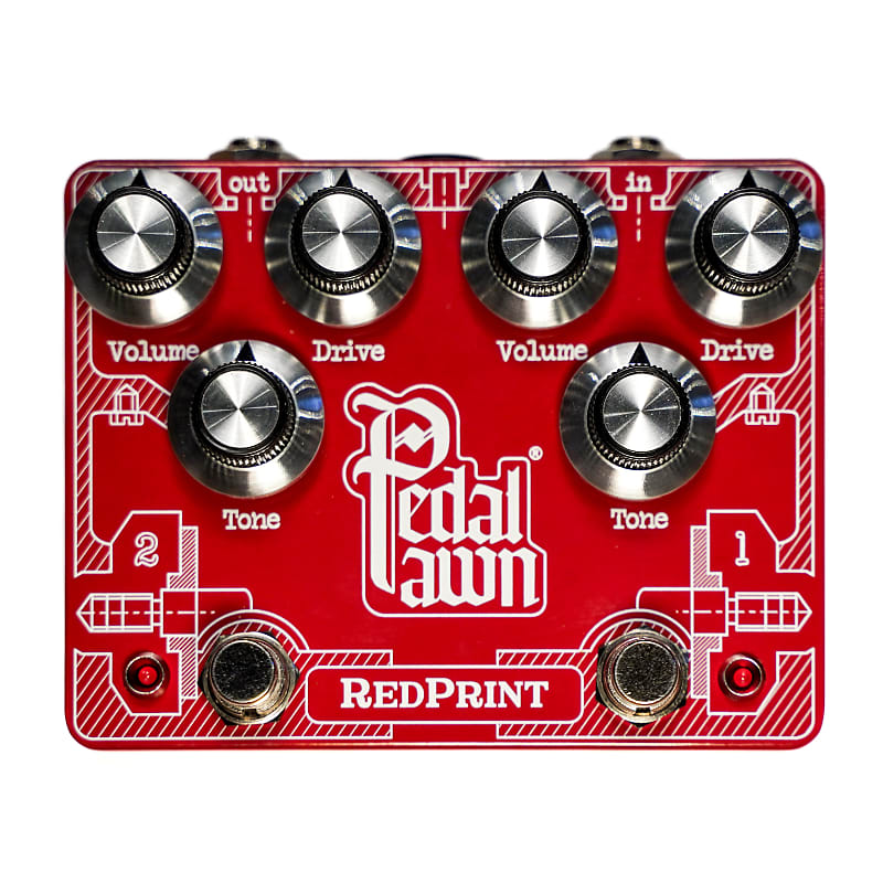 NEW Pedal Pawn RedPrint Dual Overdrive Guitar Pedal | Reverb