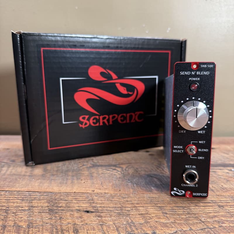 SERPENT AUDIO SEND N' BLEND - 500 SERIES MIX / BLEND MODULE | Reverb