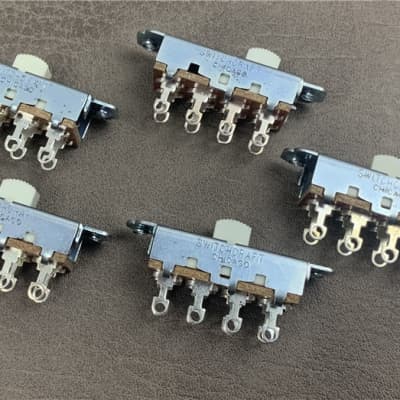 5 PCS Switchcraft White 3-way Slide Switch for Fender | Reverb UK