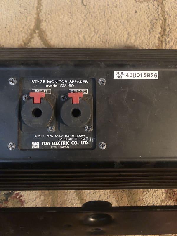 TOA stage monitor speaker SM-60 ?? Black | Reverb