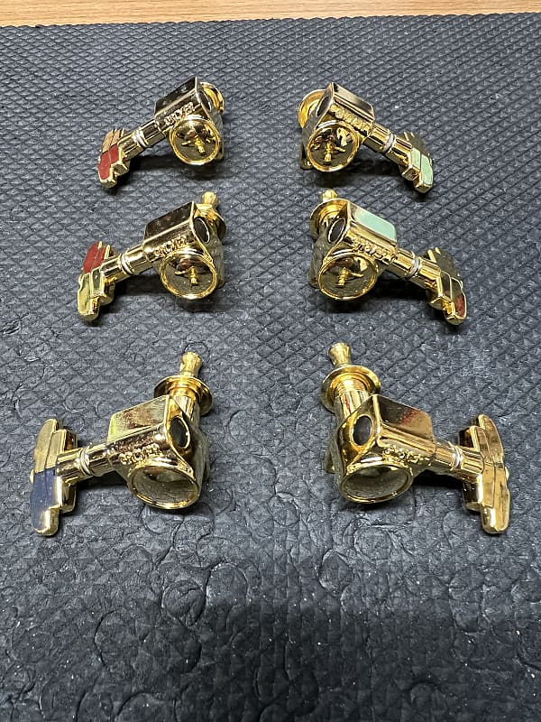 Grover Rotomatic Tuners - Gold with Imperial Buttons | Reverb
