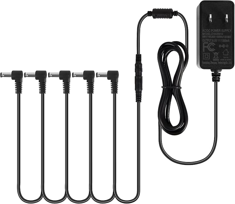 Guitar Pedal Power Supply， DC 9V Power Cord, 1A Adapter Tip | Reverb