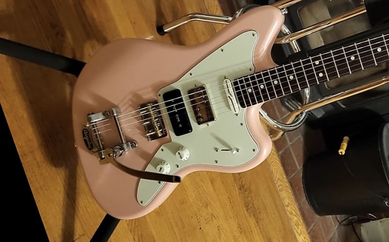 Warmoth Jazzmaster in Eggshell Pink | Reverb