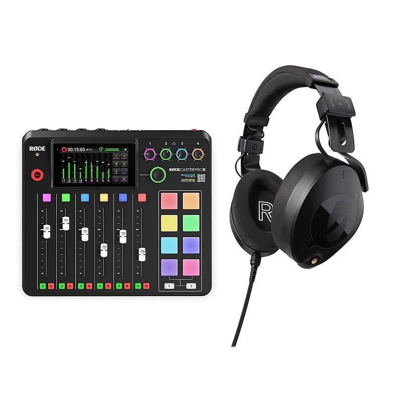 Rode RØDECaster Pro II Console + Rode NTH-100 Professional | Reverb