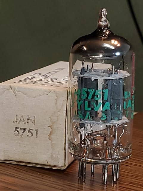 JAN-5751 Sylvania NOS/NIB MaxiPreamp2/TV-7 Tested | Reverb