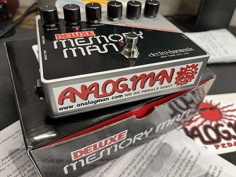 EHX Deluxe Memory Man /Analog Man Mods 4xMN3008 620ms 2023 | Reverb