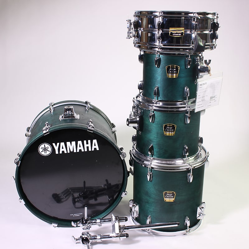 Used Yamaha STAGE CUSTOM STANDARD Drum Kits Green | Reverb