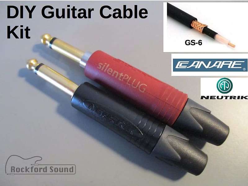 DIY Canare GS-6 Guitar Cable Kit | 30 Foot | 1/4" to 1/4" | Reverb