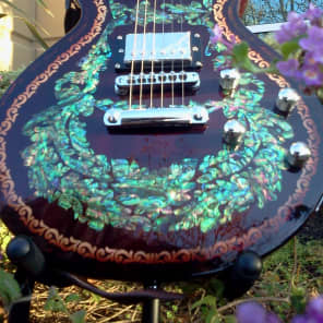 Beautiful Custom Abalone Shell Inlay LP Style Electric | Reverb