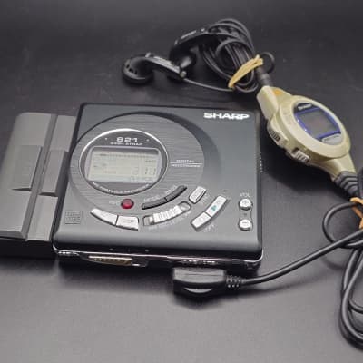 Rare Sharp MiniDisc Player #MD-MT821 BLACK rebuilt with new | Reverb