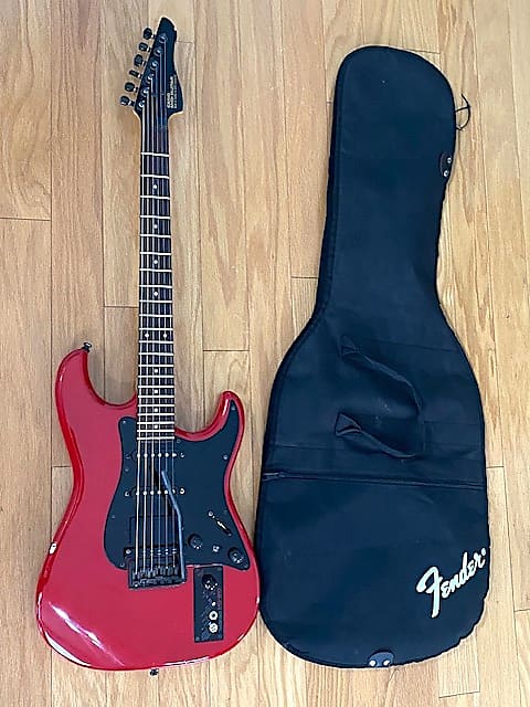 Casio MG-510 MIDI Guitar, Red, w/ Gig Bag | Reverb
