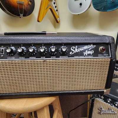 1966 Fender Showman Amp with Match 2X15 Cabinet JBL D130s | Reverb