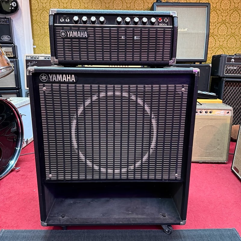 Yamaha 1980er B100 II Bassverstärker + S115 Box 120Watt 1980 | Reverb