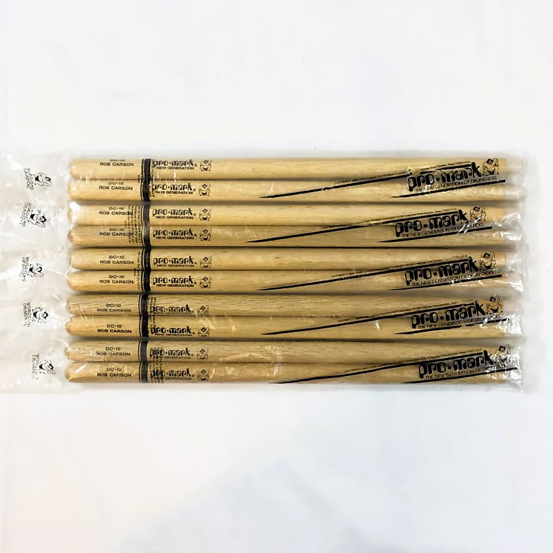 5 Pair of Pro-Mark PWDC10N Rob Carson Signature Oak Marching | Reverb