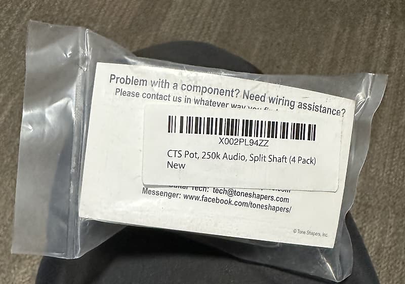 CTS 250K Split Shaft Pot (8 Pack) Chrome | Reverb