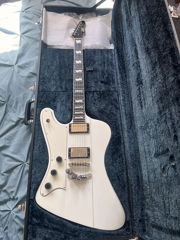 ESP Phoenix II 2011 White Lefty, modified Left handed | Reverb