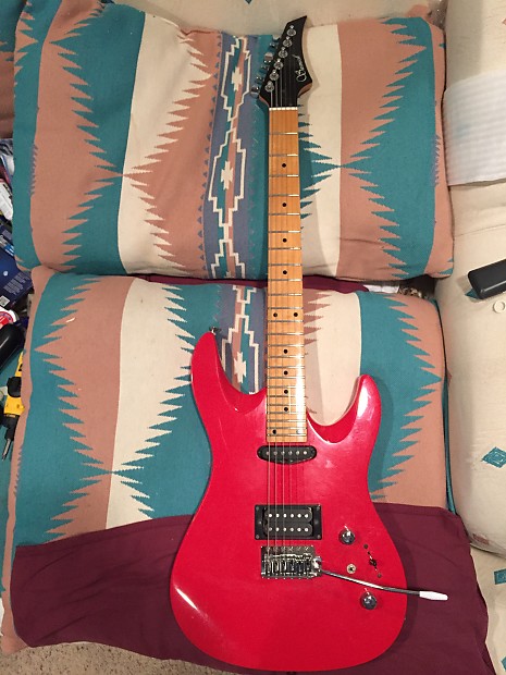 1980's Samick Rare Vintage Maple 24 fret Neck Red Korea | Reverb