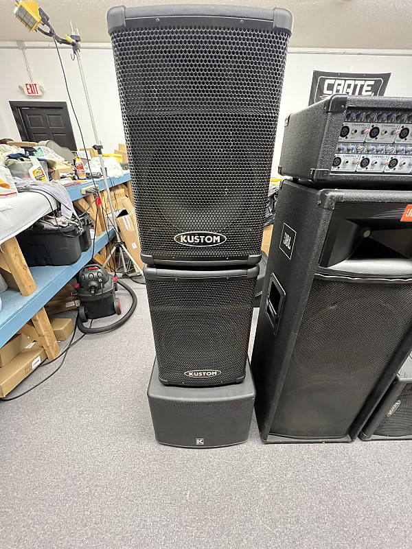 PA Outfit. Kustom PA Speaker Set. (2) 12" Speakers with | Reverb