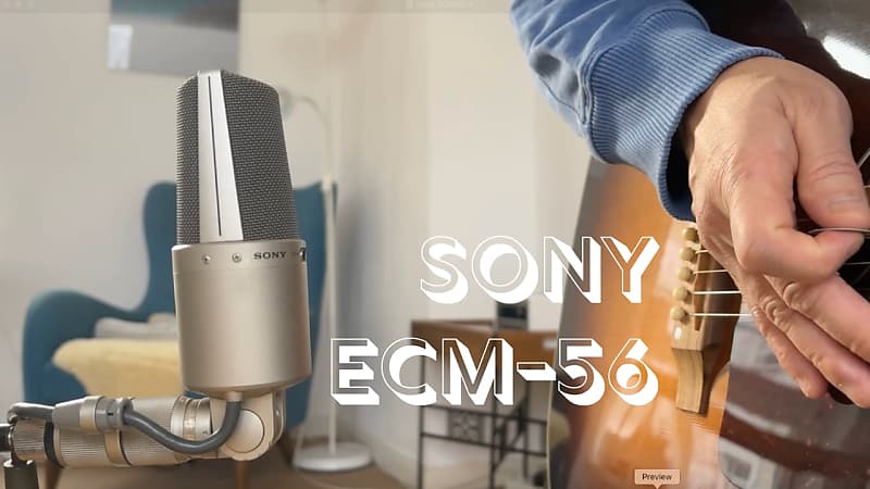 Sony ECM-56A 1975-1985 - Silver | Reverb