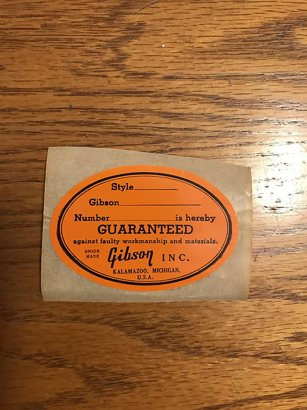 Vintage Gibson orange label Gibson | Reverb