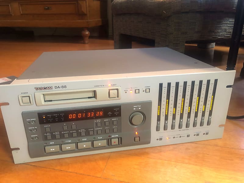 TASCAM DA88 + SY-88 Sync-Card 1995 + Nine DA88 tapes still in | Reverb