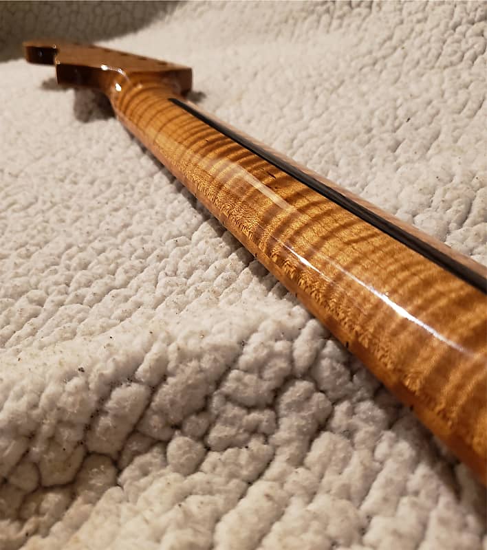 USA made Roasted,flame maple neck with beautiful flame | Reverb Malta