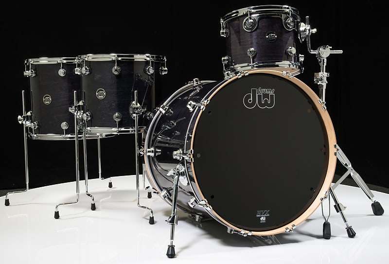 DW Performance Series 4pc Shell Pack - Ebony Stain | Reverb