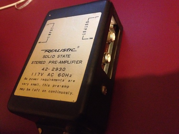 Realistic Solid State Stereo Phono Turntable RCA Preamplifier | Reverb