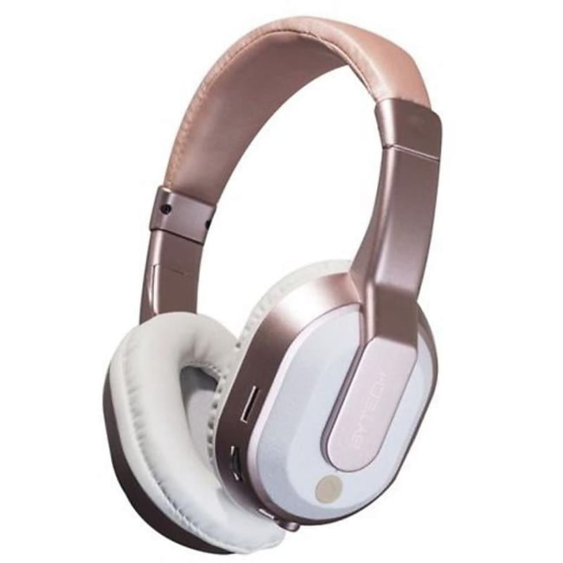 Bytech BYAUBO110RG Bluetooth Headphone - Rose Gold | Reverb
