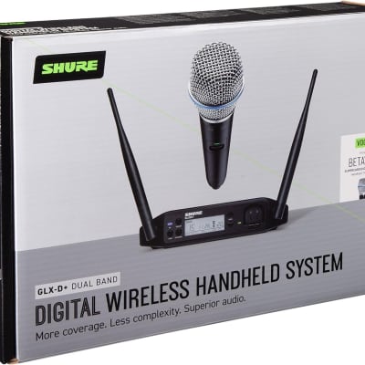 Shure GLXD24+/B87A Dual Band Pro Digital Wireless Microphone | Reverb