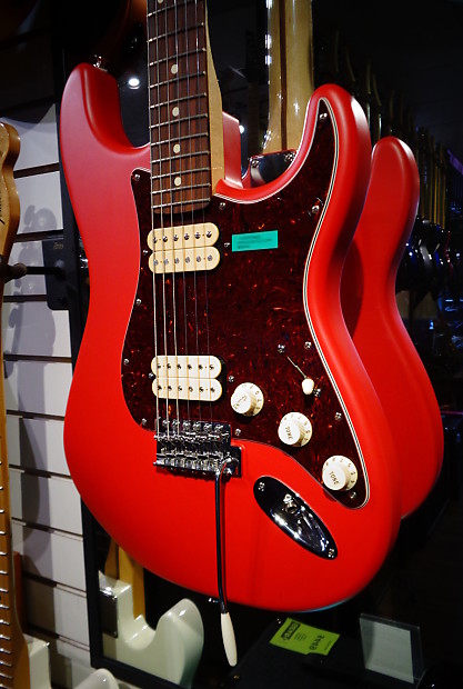 Fender FSR Hot Rod Strat HH Flat Hot Rod Red | Reverb
