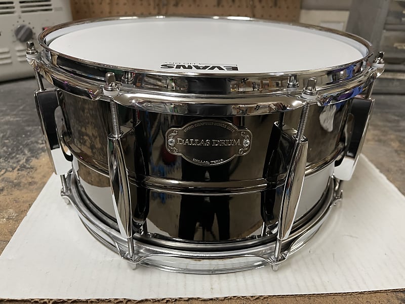 Dallas Drum 13x7 black brass snare drum 2019 | Reverb