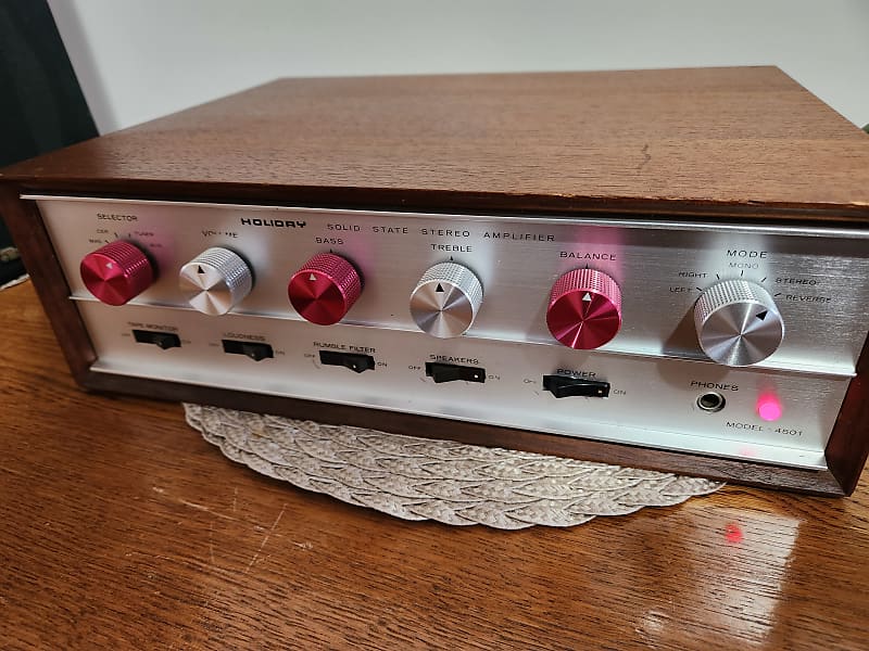 Holiday Integrated Amplifier Model No. 4501 - 1968 in Walnut, | Reverb
