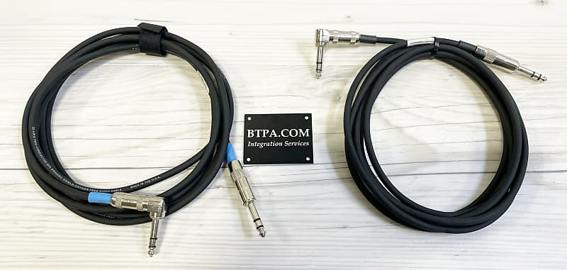 Best-Tronics Pro Audio Pair of Stereo Right Angle to Straight | Reverb