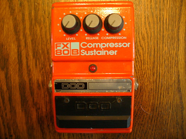 DOD FX80 Compressor/Sustainer Late 80's Red | Reverb
