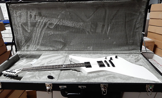 ESP LTD Snakebyte Snow White SW Prototype + ESP Hard Case! | Reverb