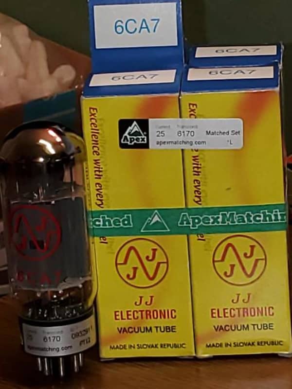 6CA7 / EL34 JJ Electronic Apex Matched Quad NIB | Reverb