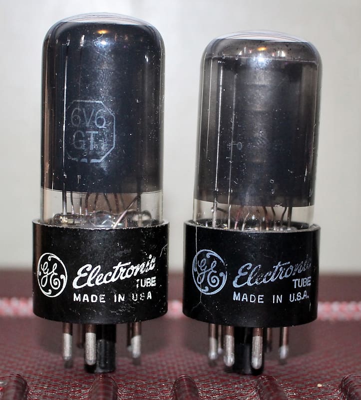 KEN-RAD GE 6V6GT VT-107 TIGHT MATCH PAIR NICKEL PLATE | Reverb Canada