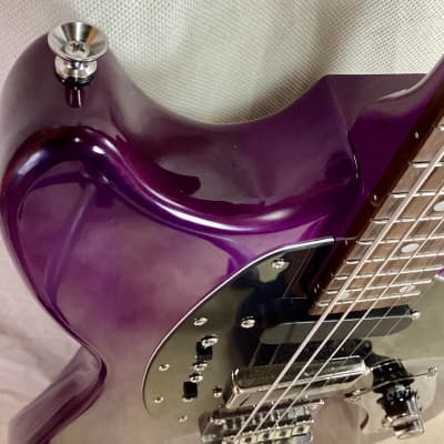 Cello Blaster Eastwood style mandocello conversion, purple | Reverb