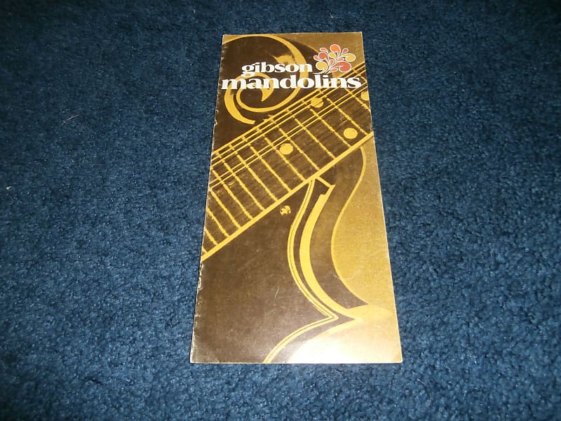 Vintage 1970 Gibson Mandolin Catalog! A5, F-5. F-12, A-50, | Reverb