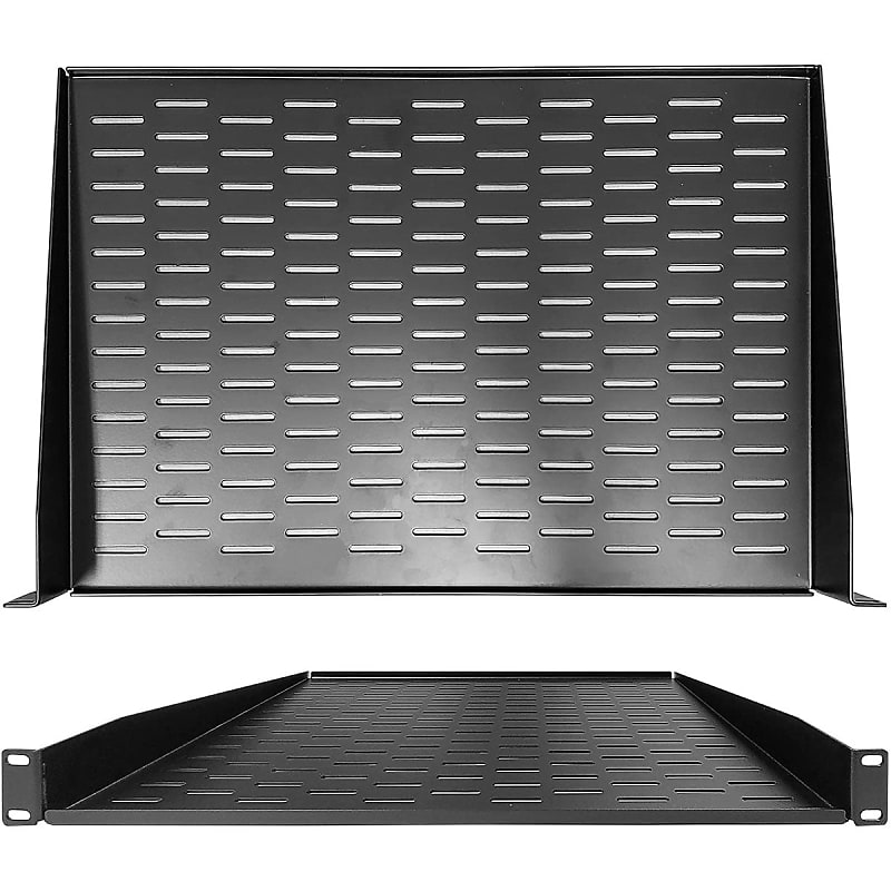 AxcessAbles 1U Vented Server Rack Shelf | 1U Universal Rack | Reverb