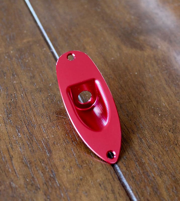 Strat Jack Plate billet aluminum for Steve C. | Reverb