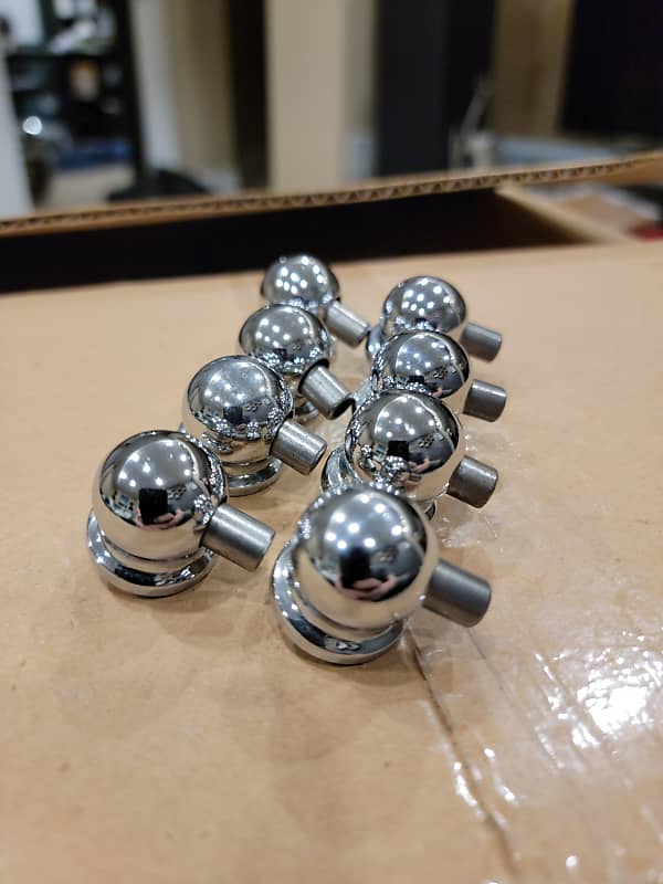 Ego Die Cast Single End Lugs with Inserts - Chrome | Reverb Canada