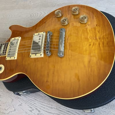 1998 Epiphone Japan Les Paul Standard LPS-85F Lemon Burst | Reverb