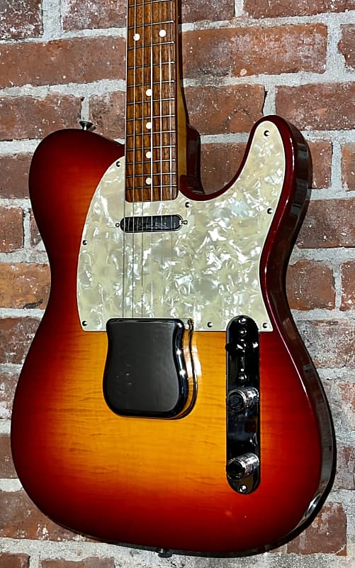 Fender Foto Flame Telecaster MIJ 1995 Aged Cherry Sunburst | Reverb