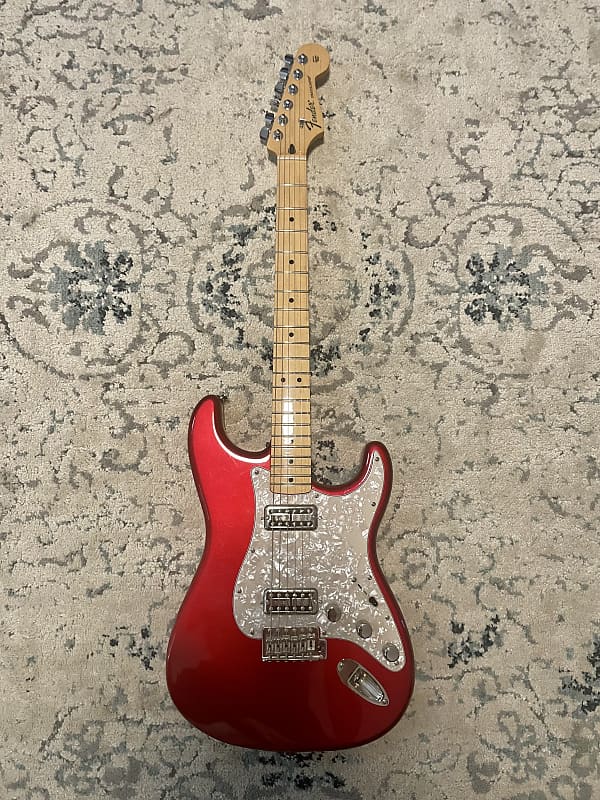 Fender Stratocaster, TV Jones Filtertrons, Candy Apple Red | Reverb