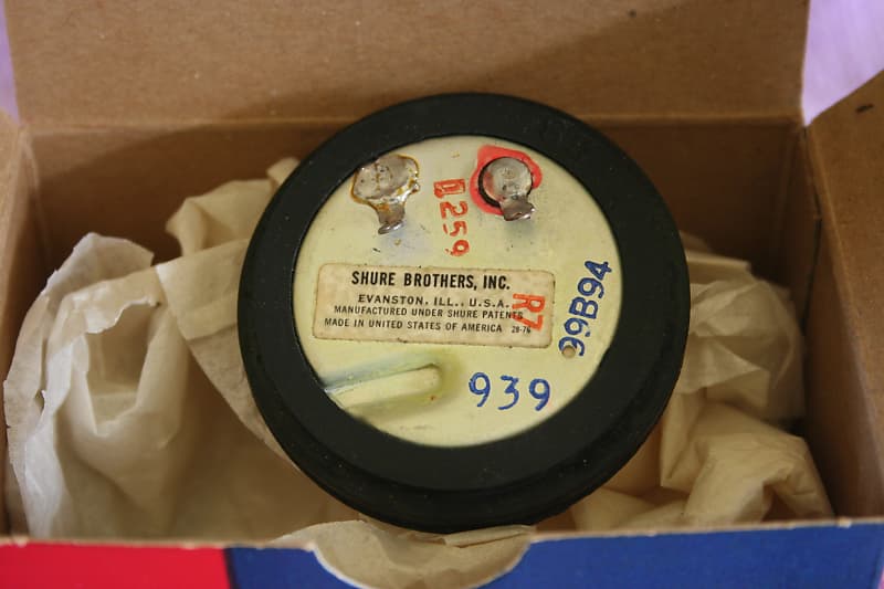 Shure R7 Microphone Element, Crystal, 1950's, Harp, Original | Reverb