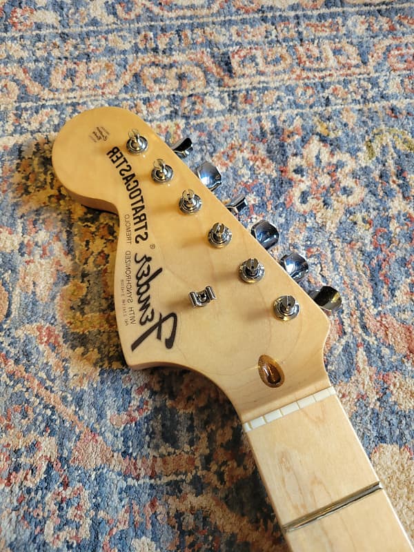 Reverse Headstock Fender Stratocaster - Maple | Reverb